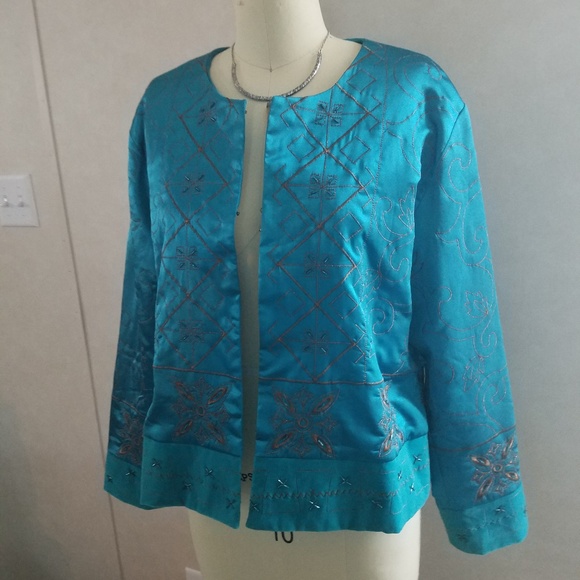 DG2 by Diane Gilman | Jackets & Coats | Vintage Dg2 Satin Jacket | Poshmark